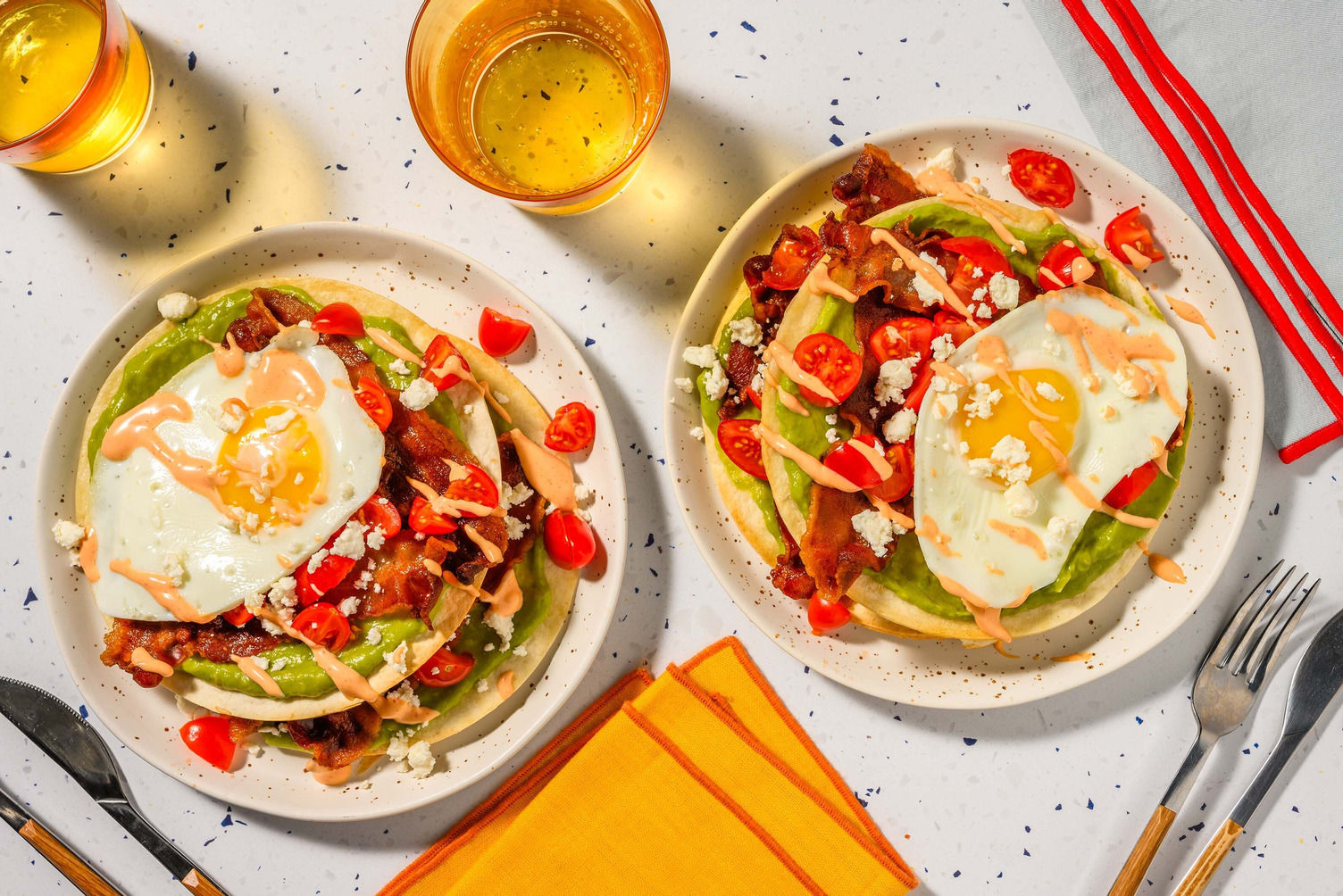 Big Brunch Bacon & Avocado Tostada Stack Recipe | HelloFresh