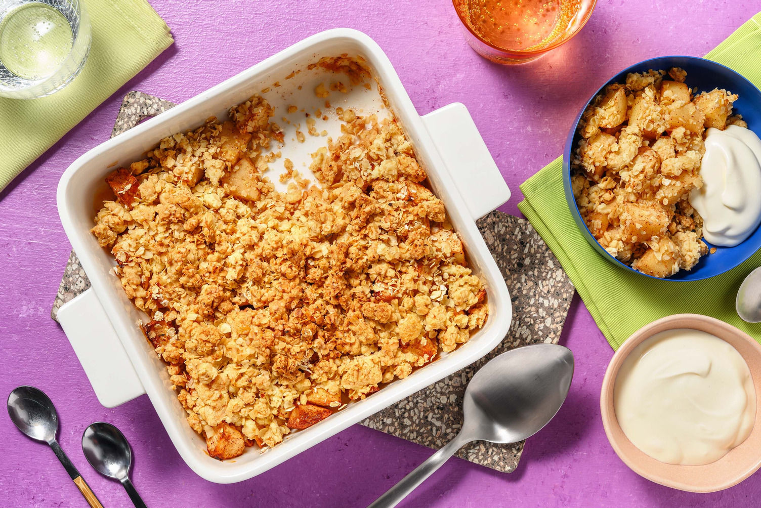 Sweet Cinnamon Apple Crumble Recipe | HelloFresh