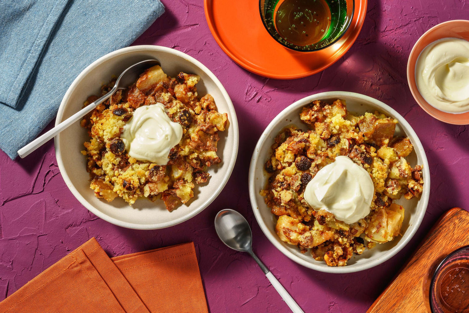 Perfectly Pudding-y Pear & Chocolate Crumble Recipe | HelloFresh