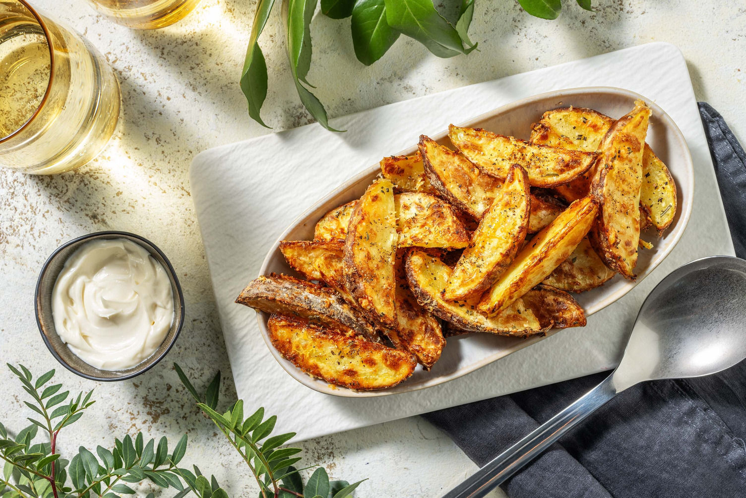 Proper Cheesy Truffle and Rosemary Wedges Recipe | HelloFresh