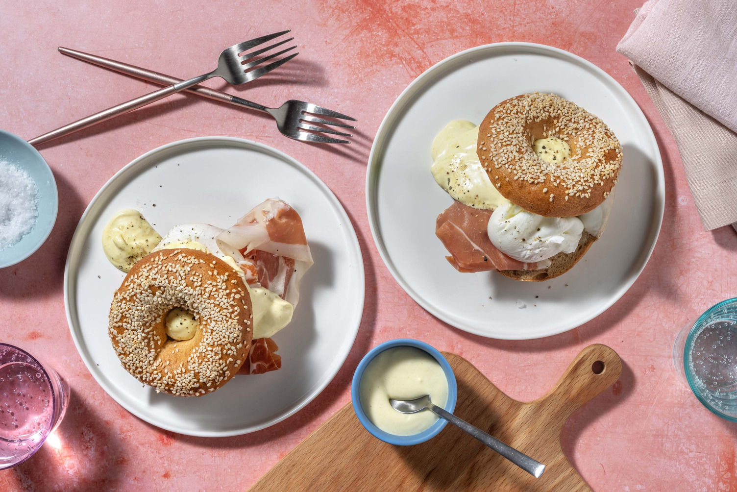 Bagel met gepocheerd ei Recept | HelloFresh