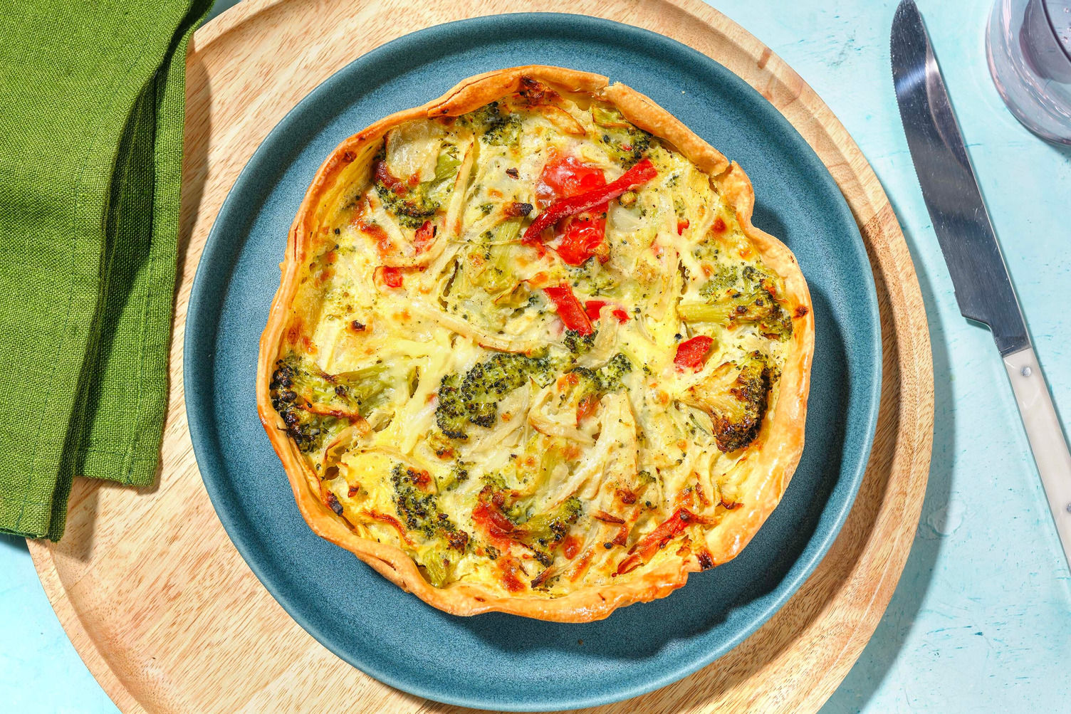 Quiche broccoli Recept | HelloFresh