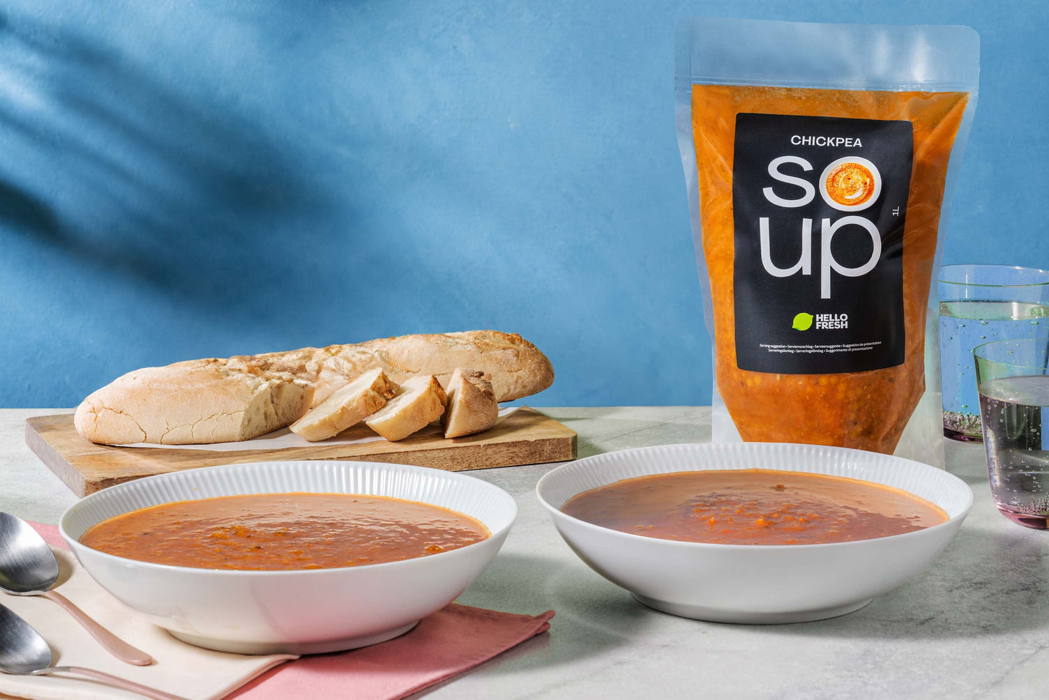 Chickpea Soup with Stone Oven Baked Baguette | HelloFresh