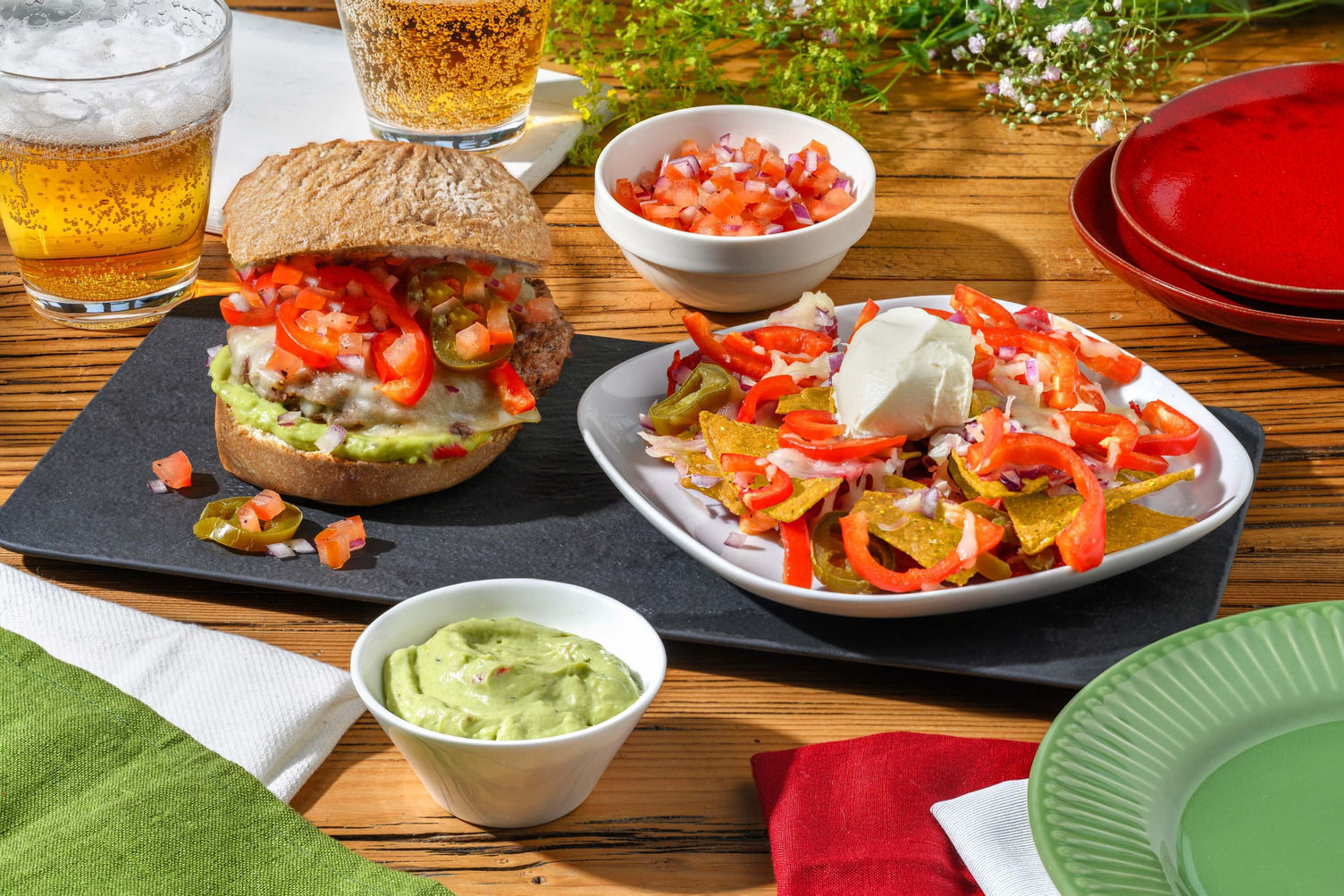 Burger de veau gourmand épicé à la mexicaine Recette | HelloFresh