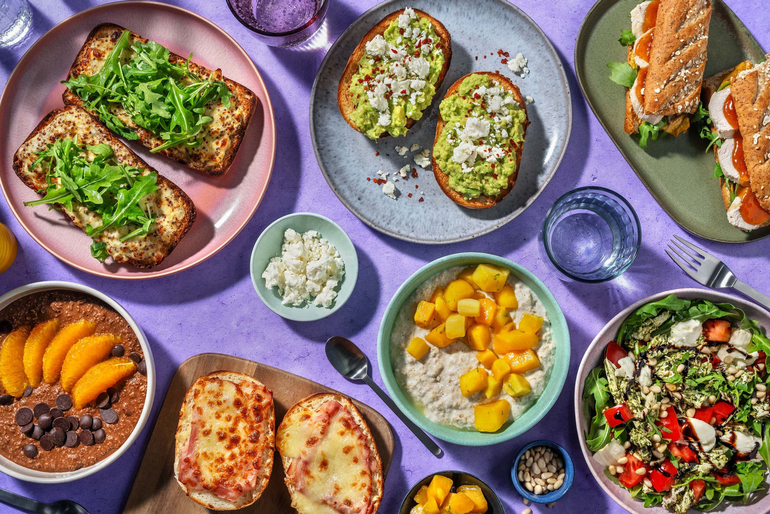 Breakfast & Lunch Plan | 7 Meals | 2 Portions Each Recipe | HelloFresh