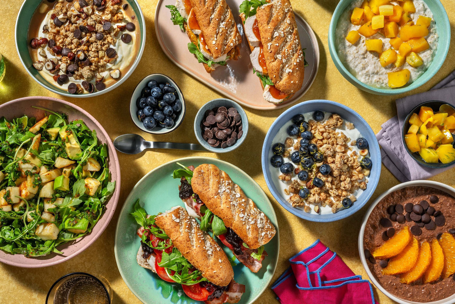 Breakfast & Lunch Plan | 7 Meals | 2 Portions Each Recipe | HelloFresh