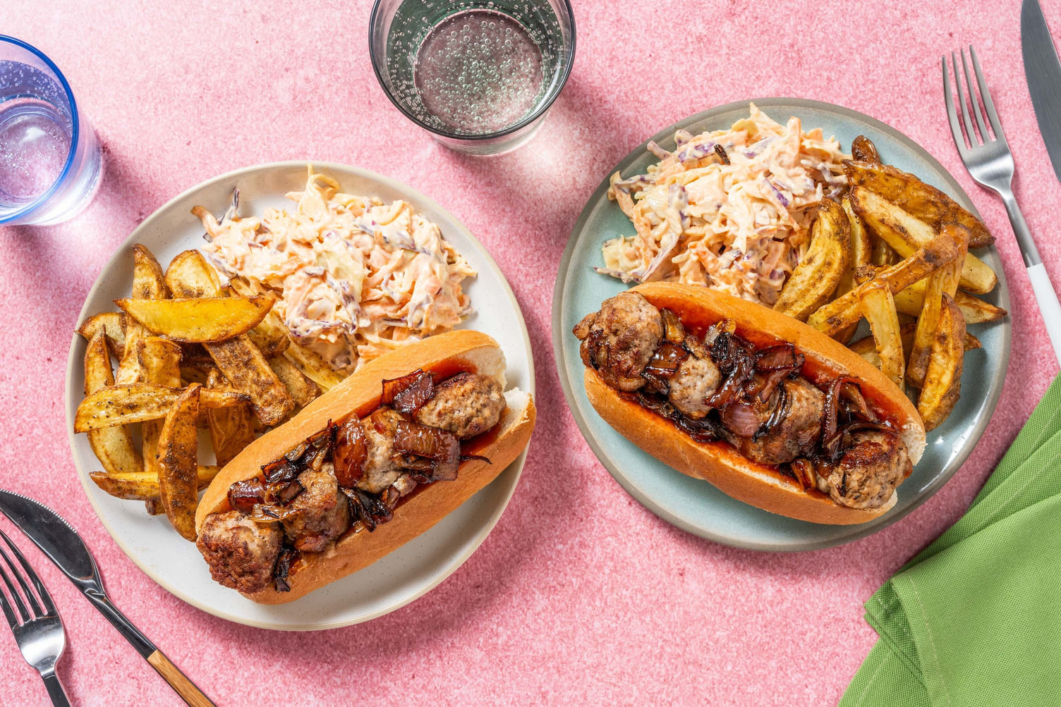 Sausage Meatball Sub and Spiced Fries Recipe | HelloFresh