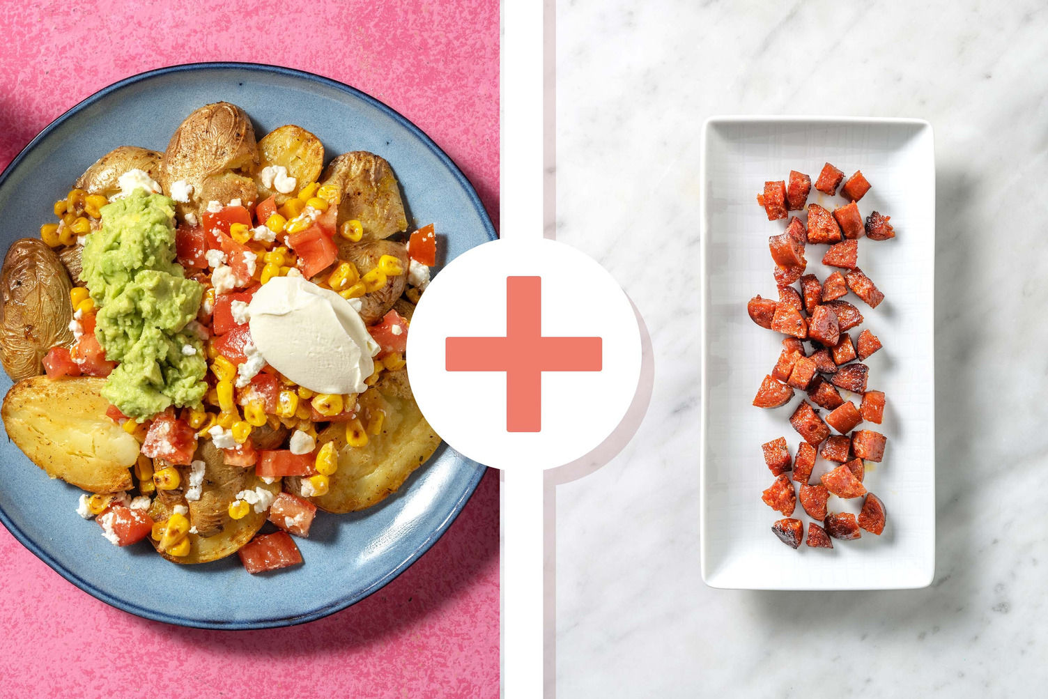 Loaded Honey Peri Peri Smashed Potatoes and Chorizo Recipe | HelloFresh