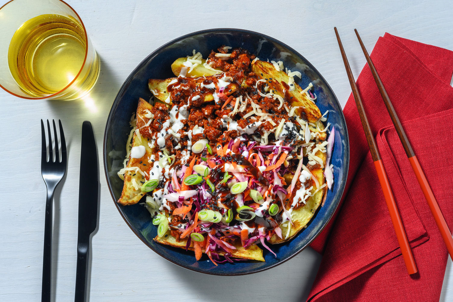 Cheesy Korean Inspired Beef Loaded Wedges Recipe | HelloFresh
