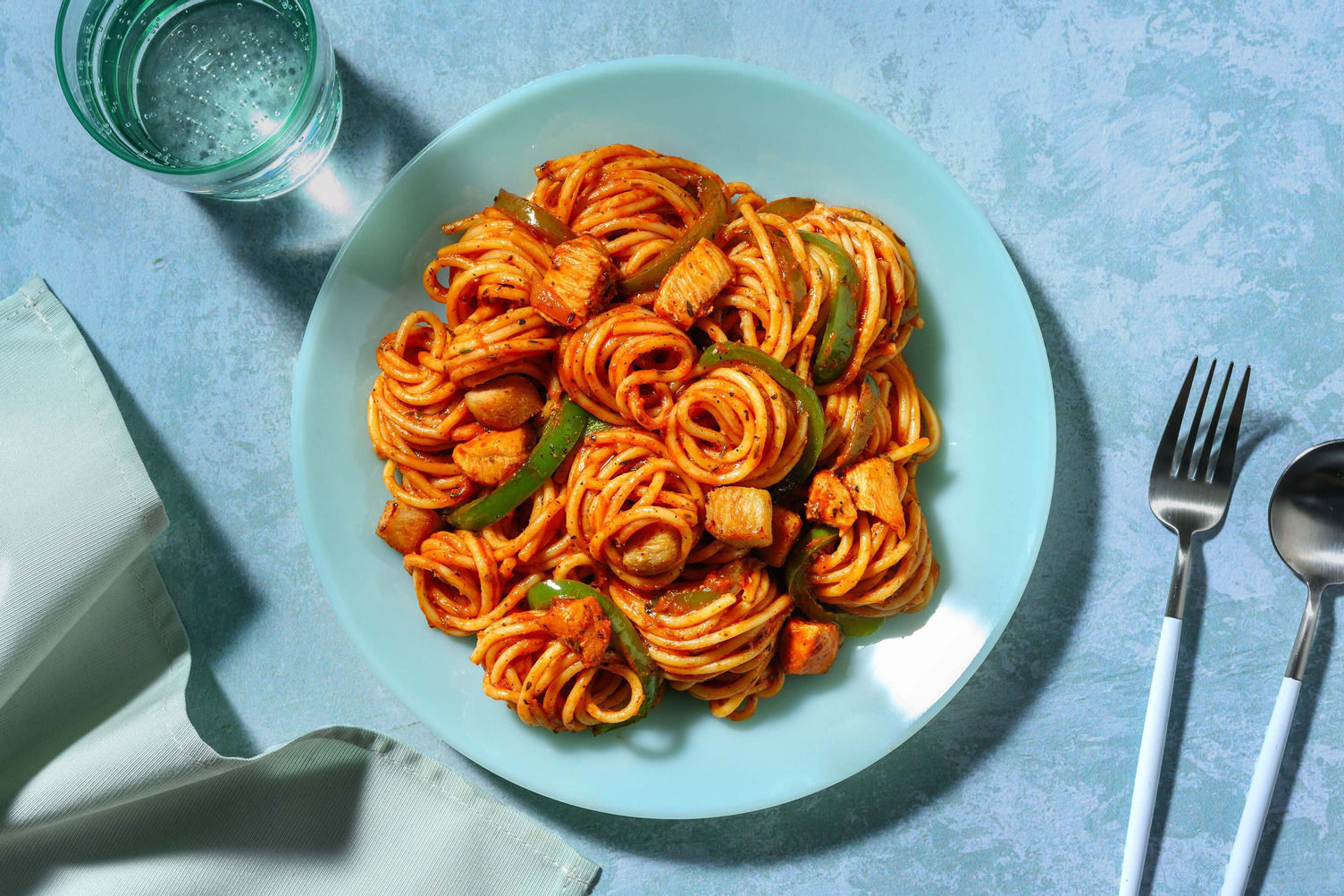 Fajita Style Whirlpool Spaghetti Recipe | HelloFresh