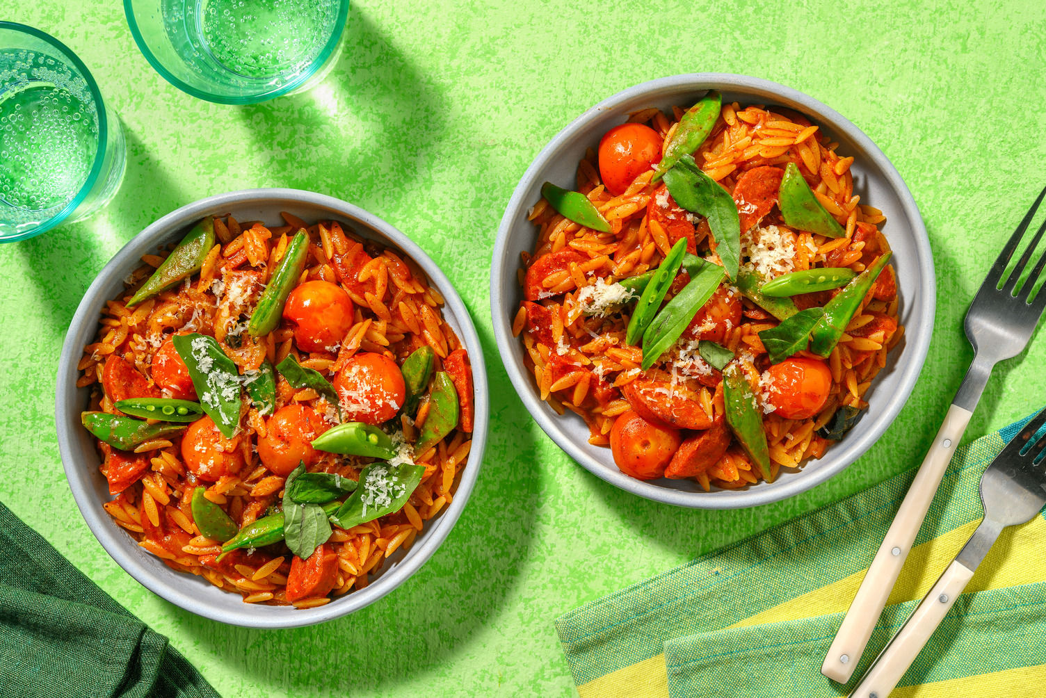 Aromatisk chorizo-orzotto | HelloFresh