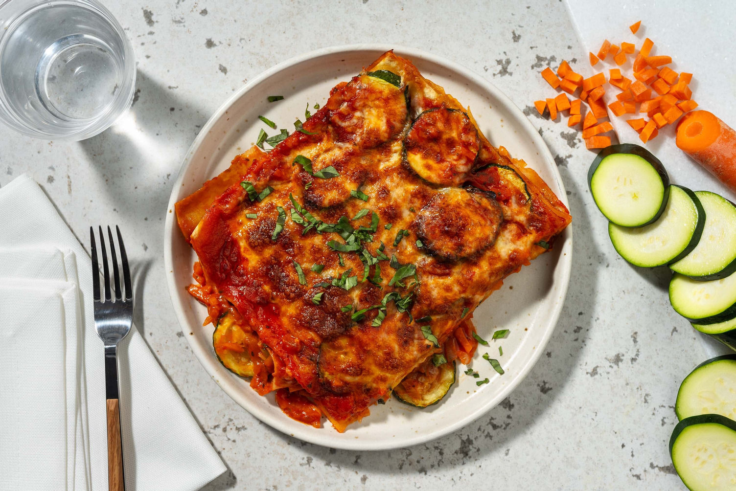 Lasagne végétarienne au mascarpone et basilic Recette | HelloFresh