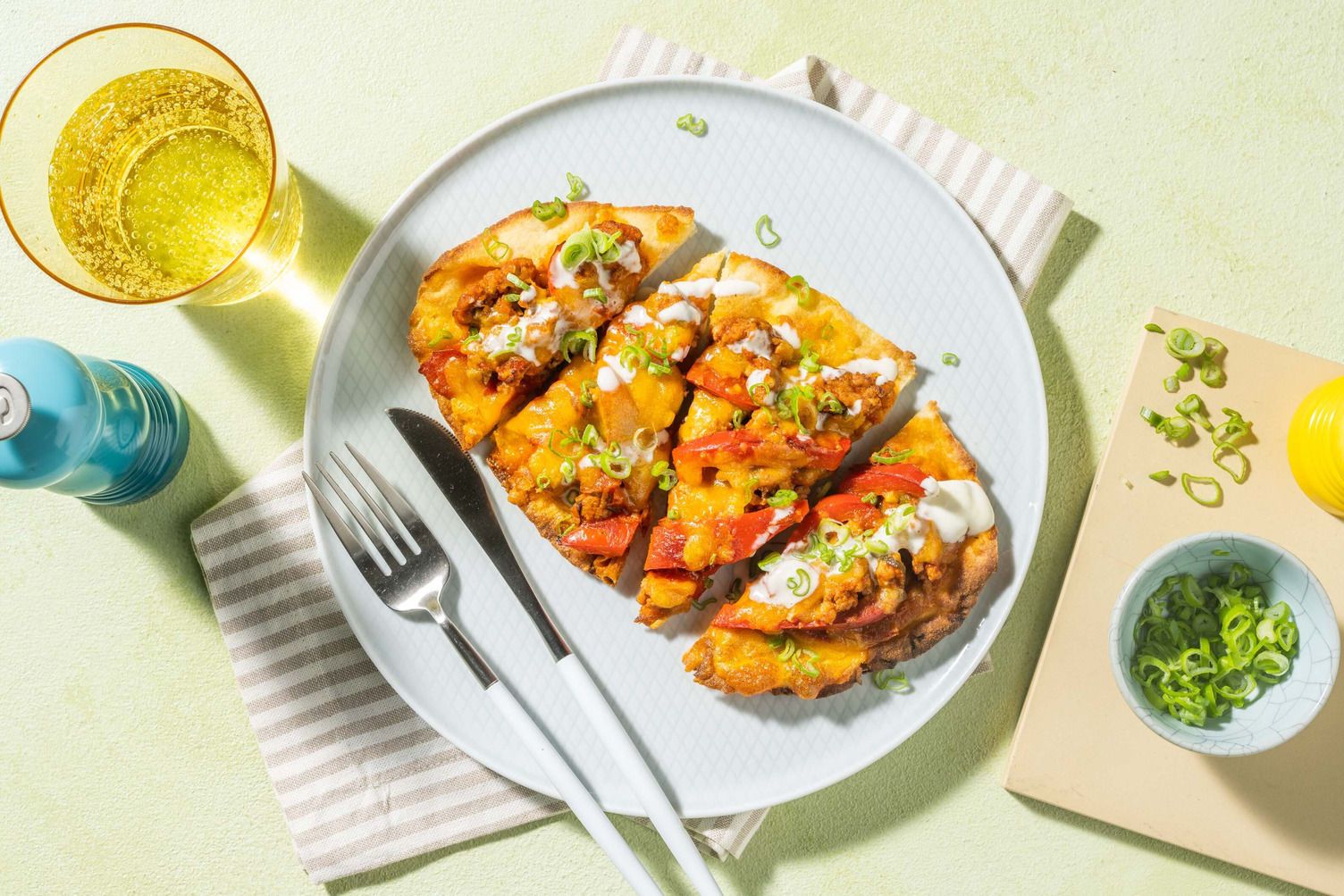 Fajita-Inspired Beef Flatbreads Recipe | HelloFresh