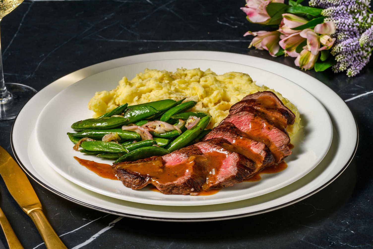 Truffle Steaks and Pan Gravy Recipe | HelloFresh