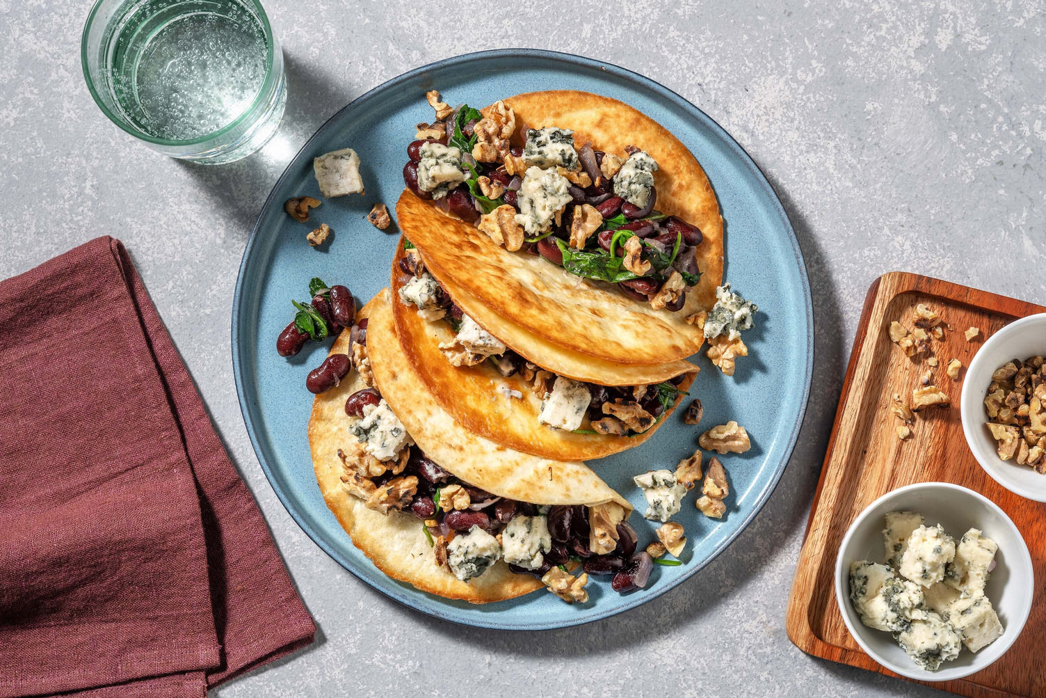 Tacos di fagioli piccanti e gorgonzola | HelloFresh