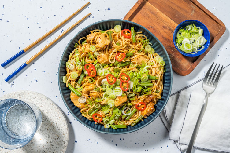Sesame Chicken & Prawn Noodles Recipe | HelloFresh