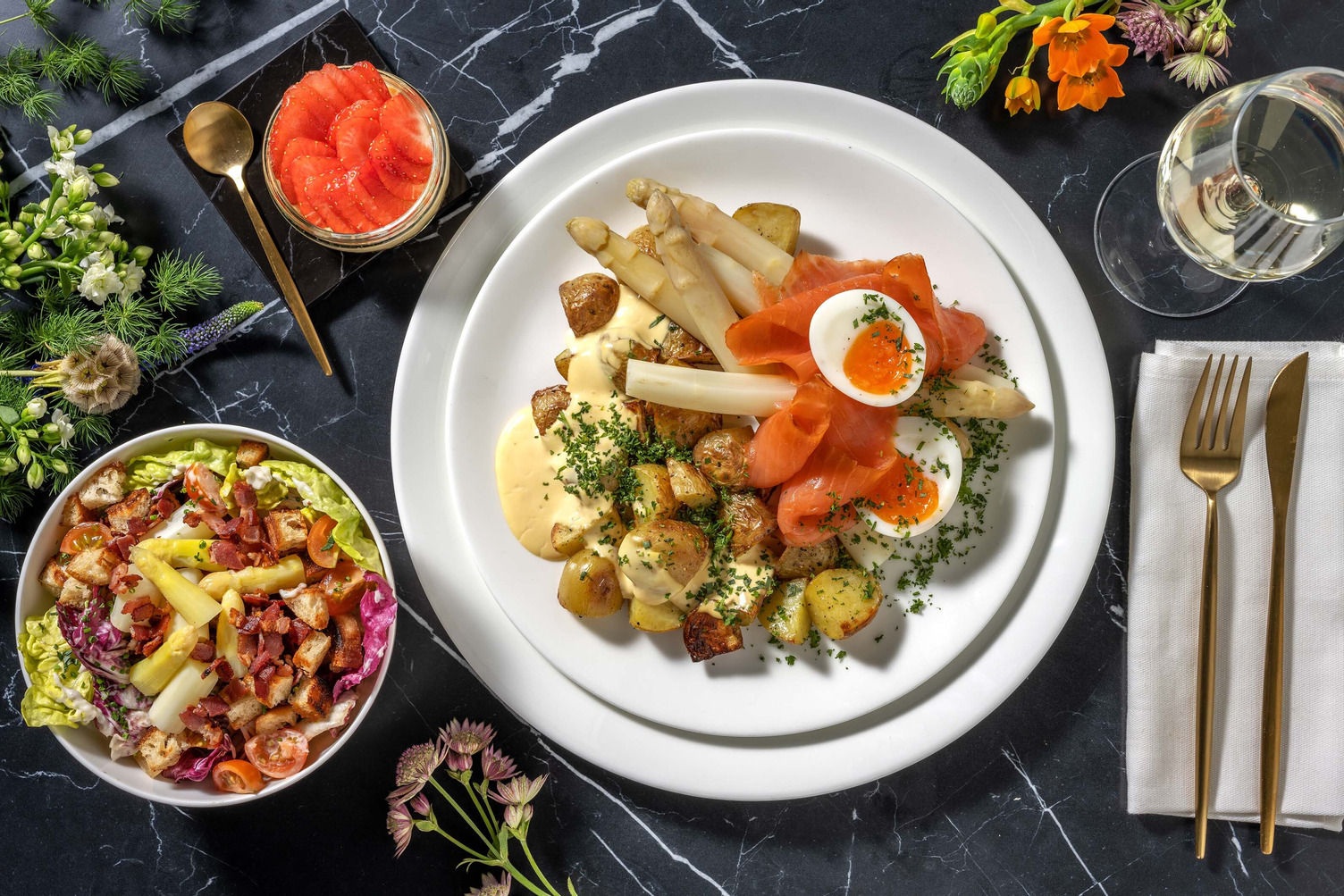 Aspergebox zalm | 3-gangen menu Recept | HelloFresh