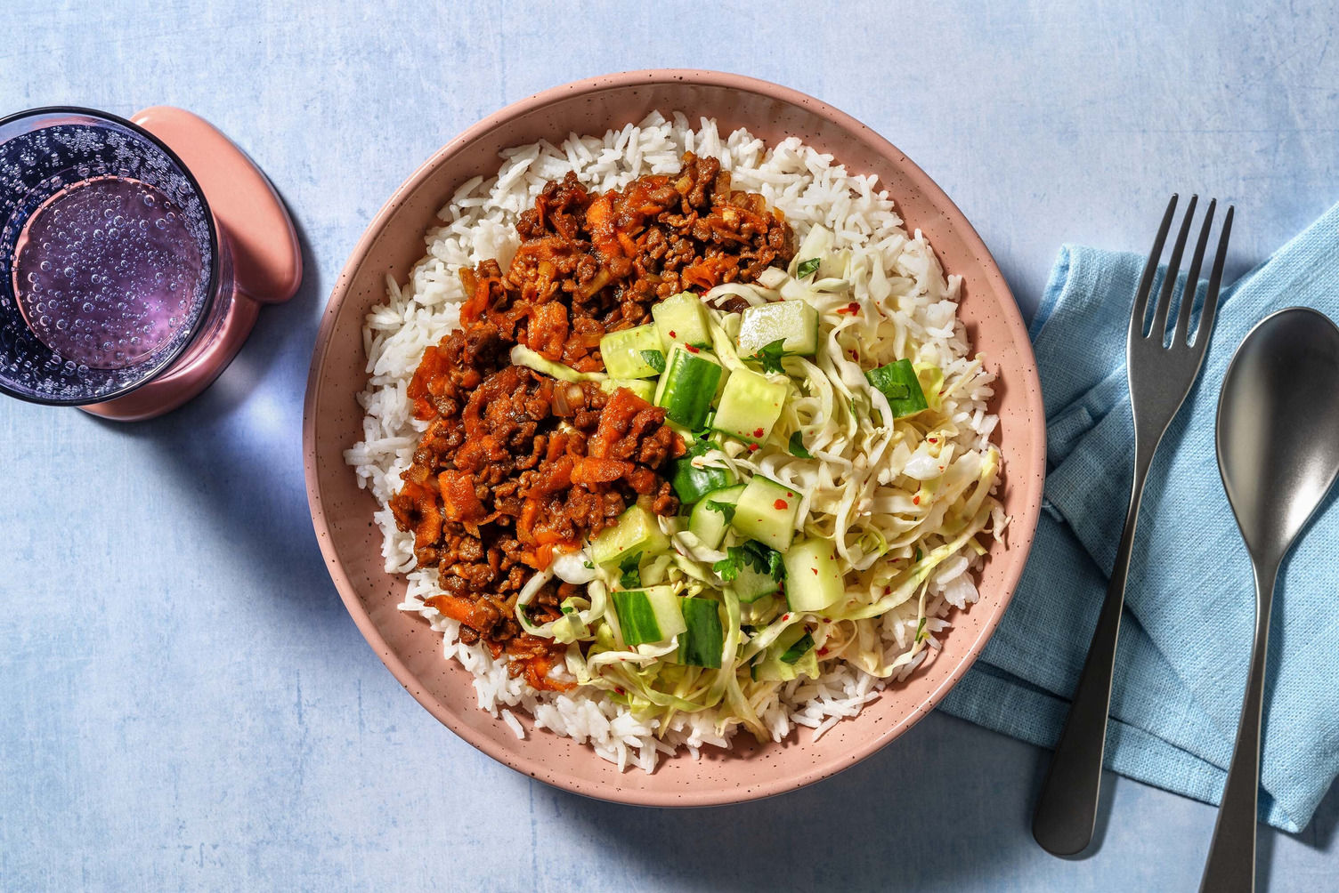 Korean veggie mince bowl | HelloFresh