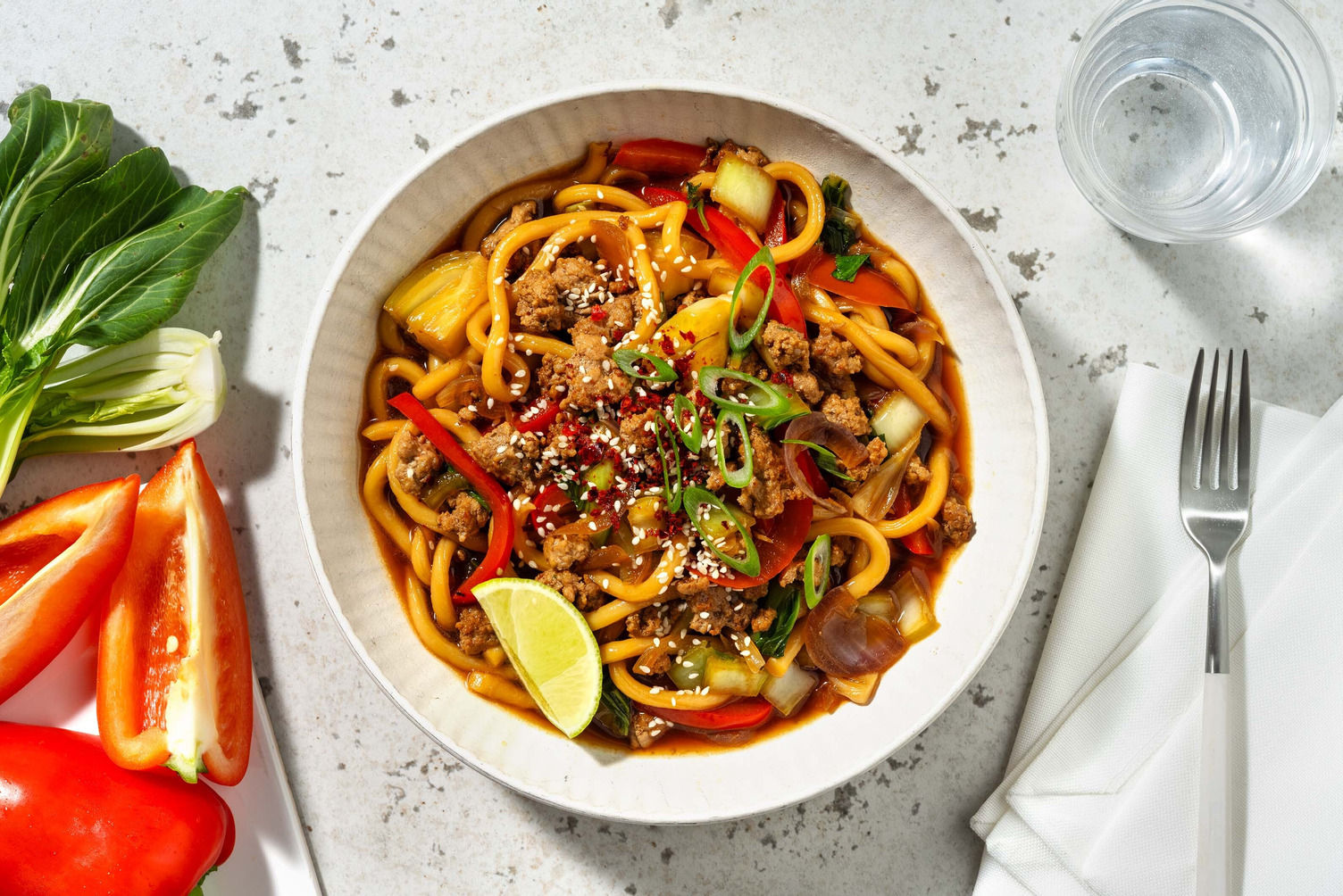 Vegetariska teriyaki-nudlar Recept | HelloFresh