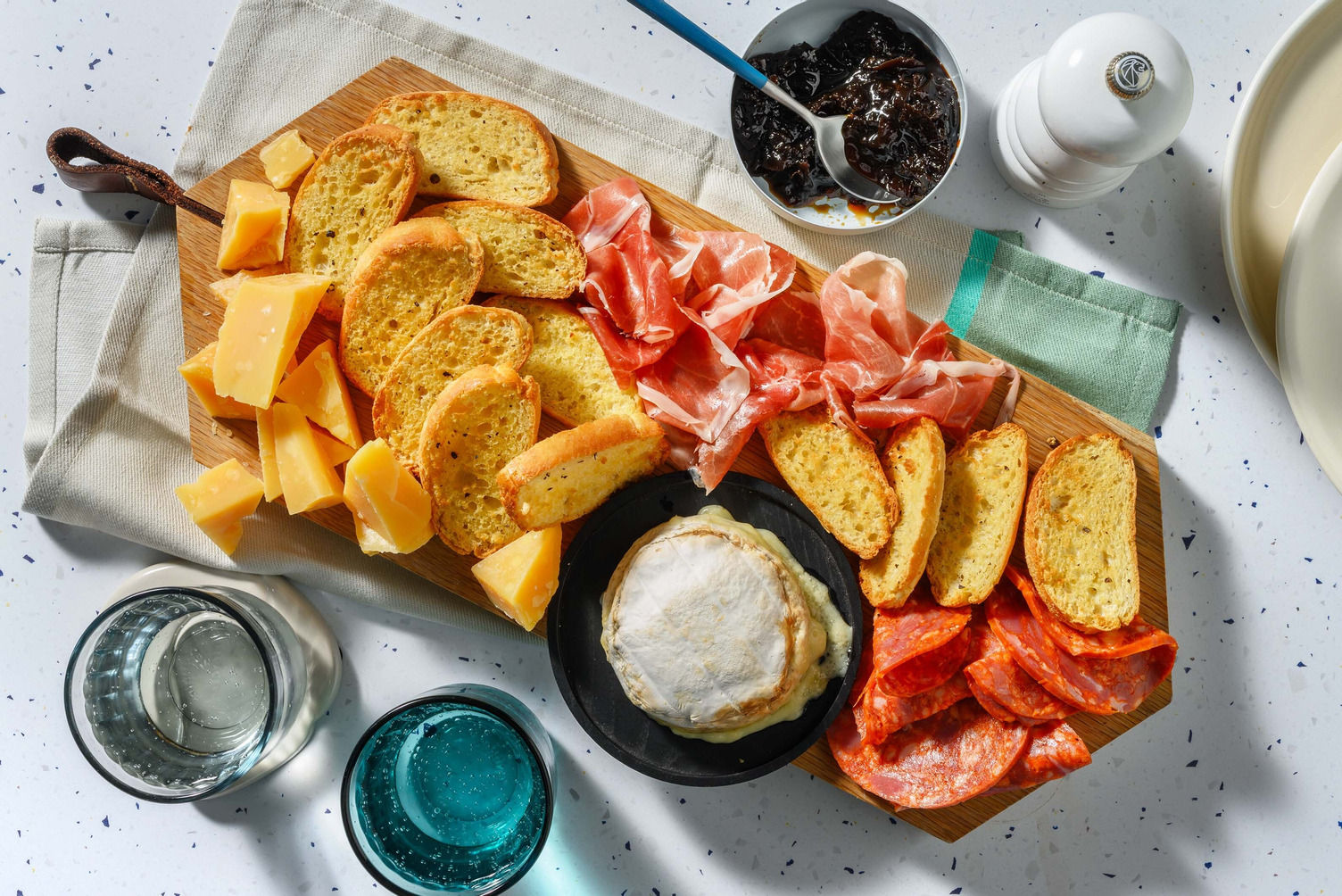 Camembert & Serrano Ham Charcuterie Board Recipe | HelloFresh
