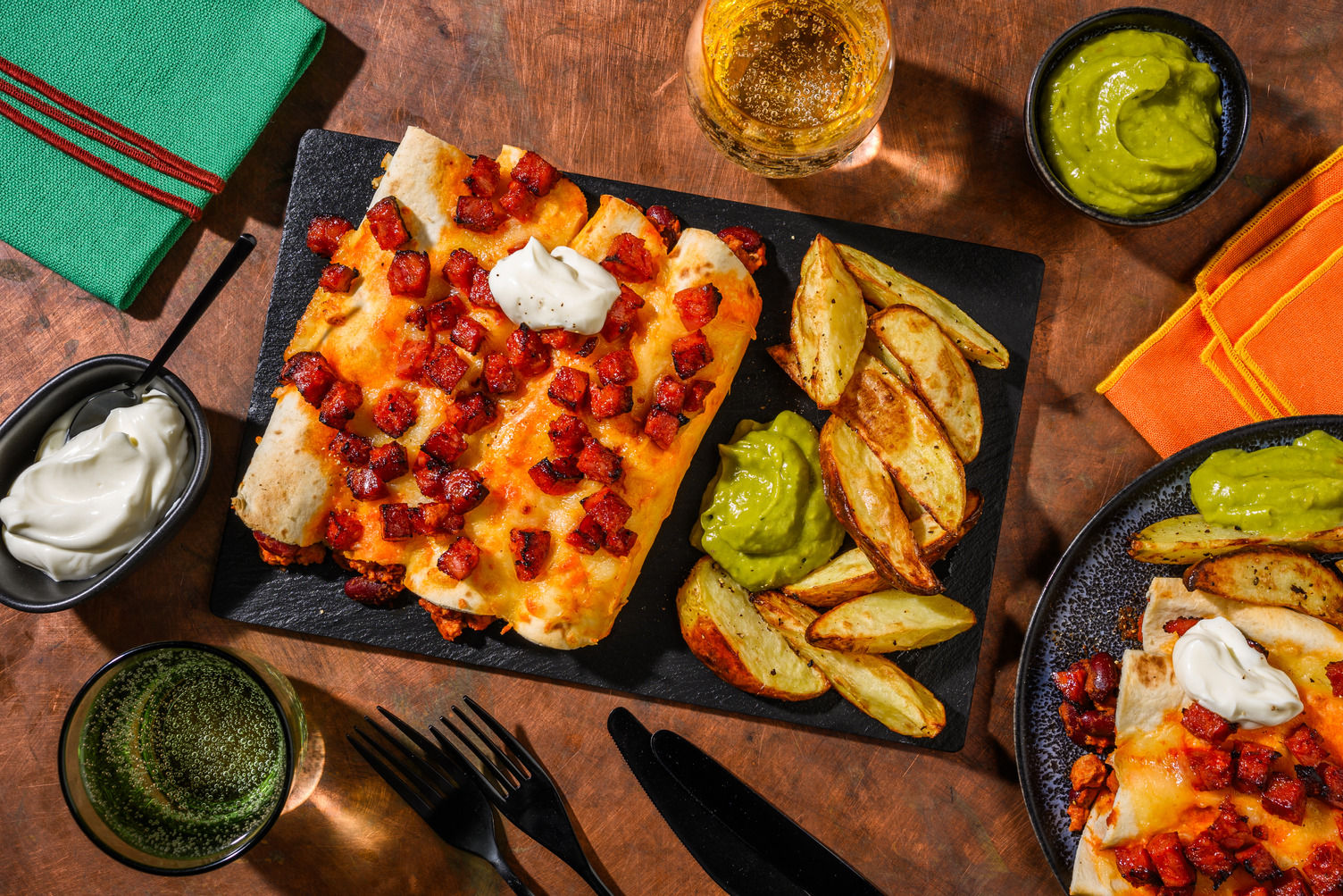 Chorizo Topped Beef Enchiladas Recipe | HelloFresh