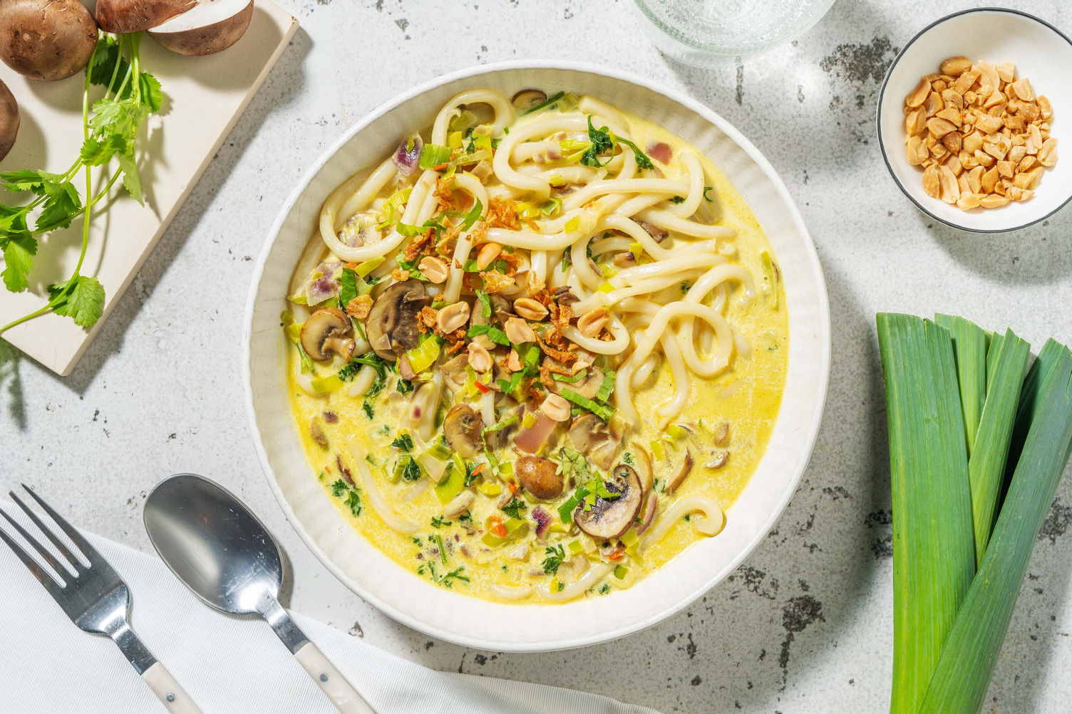 Soupe de nouilles au curry et lait de coco Recette | HelloFresh