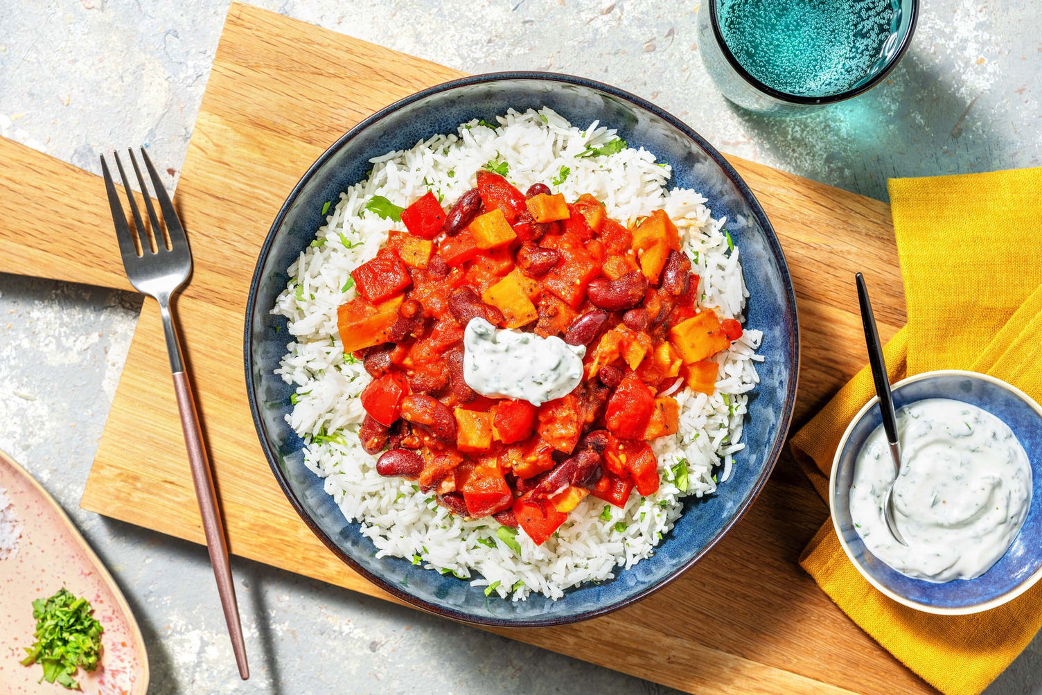 Cajun Spiced Roasted Vegetable Chilli Recipe | HelloFresh