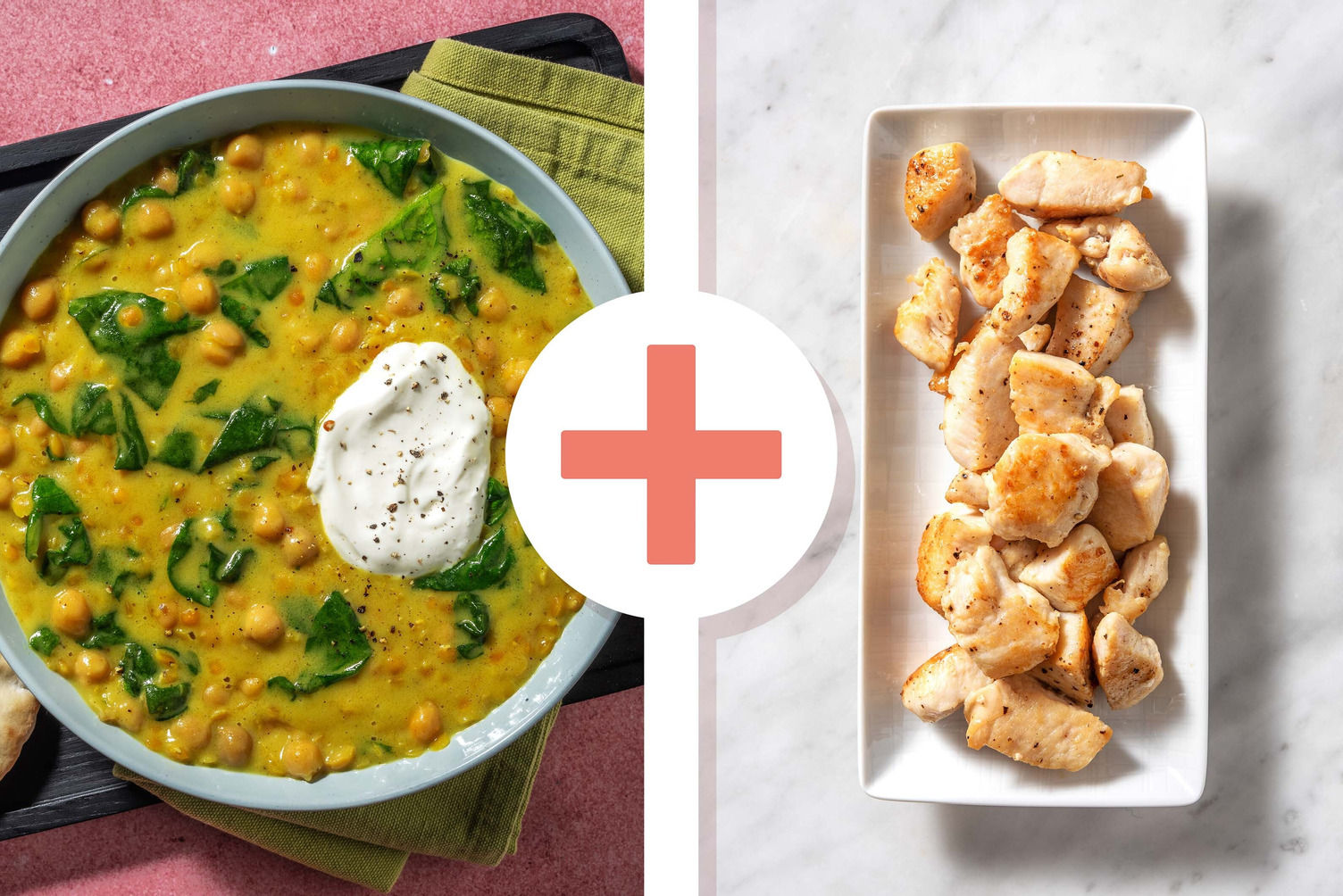 Coconut Chicken Breast, Lentil and Chickpea Dal Recipe | HelloFresh