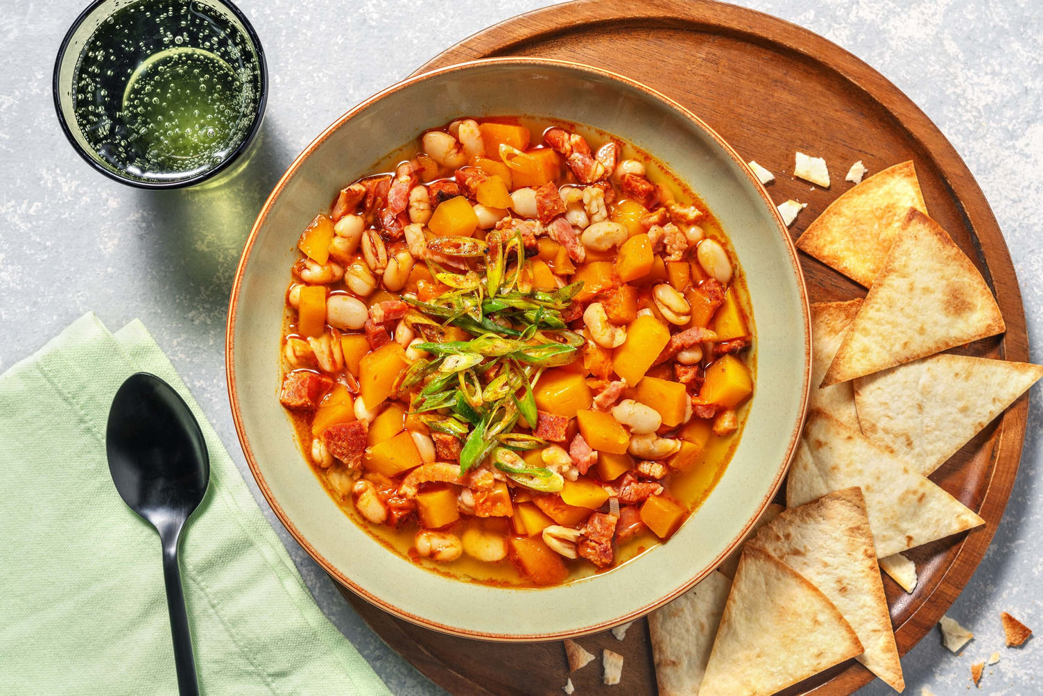 Soupe au chorizo façon locro argentin Recette | HelloFresh