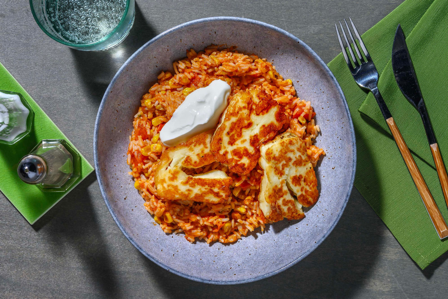 Spiced Honey Lime Chicken and Halloumi Recipe | HelloFresh