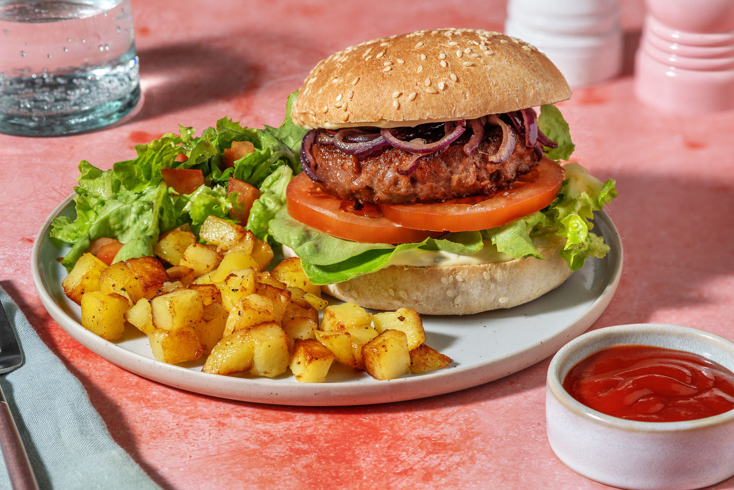Big burger végétarien Recette | HelloFresh