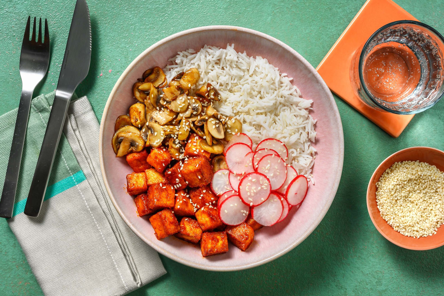 Honey-Gochujang Tofu Bibimbap Recipe | HelloFresh