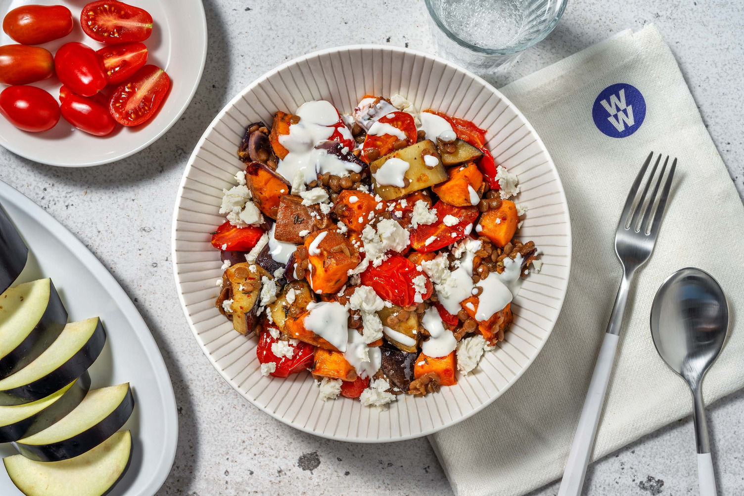 Spiced Roasted Veg and Harissa Lentil Jumble Recipe | HelloFresh
