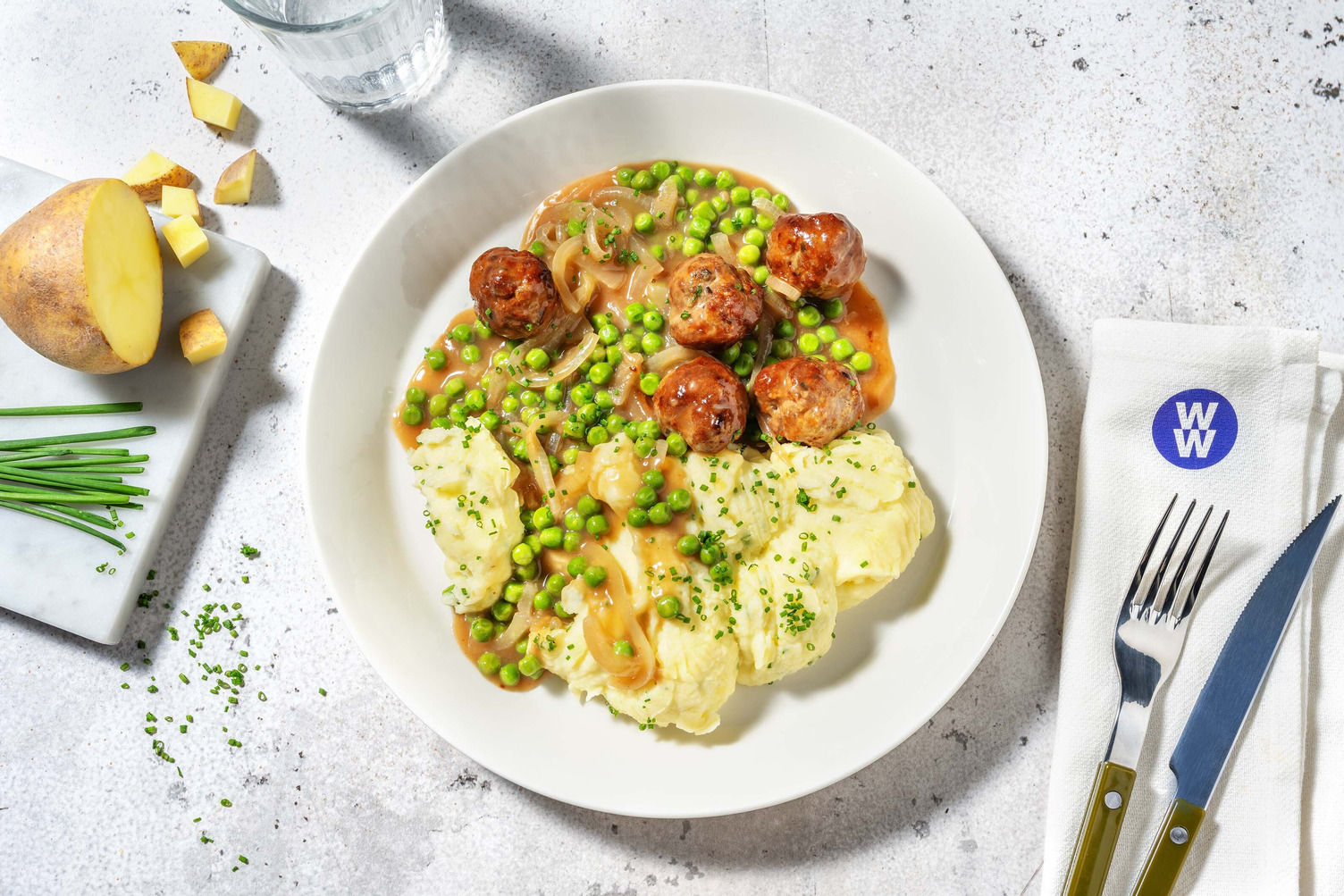 Pork Meatballs in Balsamic Onion Gravy Recipe | HelloFresh