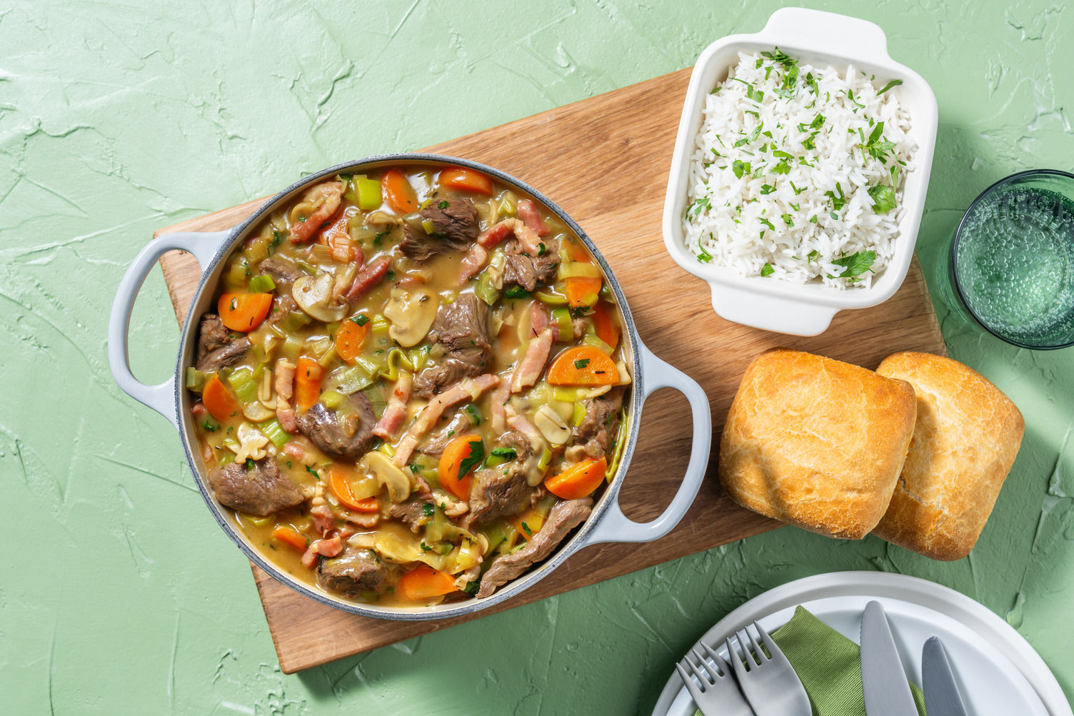 Blanquette de veau gourmande aux lardons Recette | HelloFresh