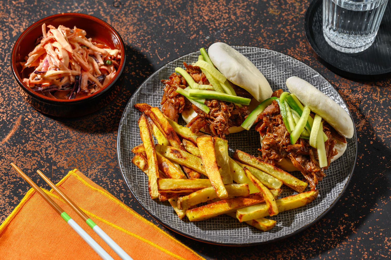 Hoisin Duck Bao Buns and Sesame Fries Recipe | HelloFresh