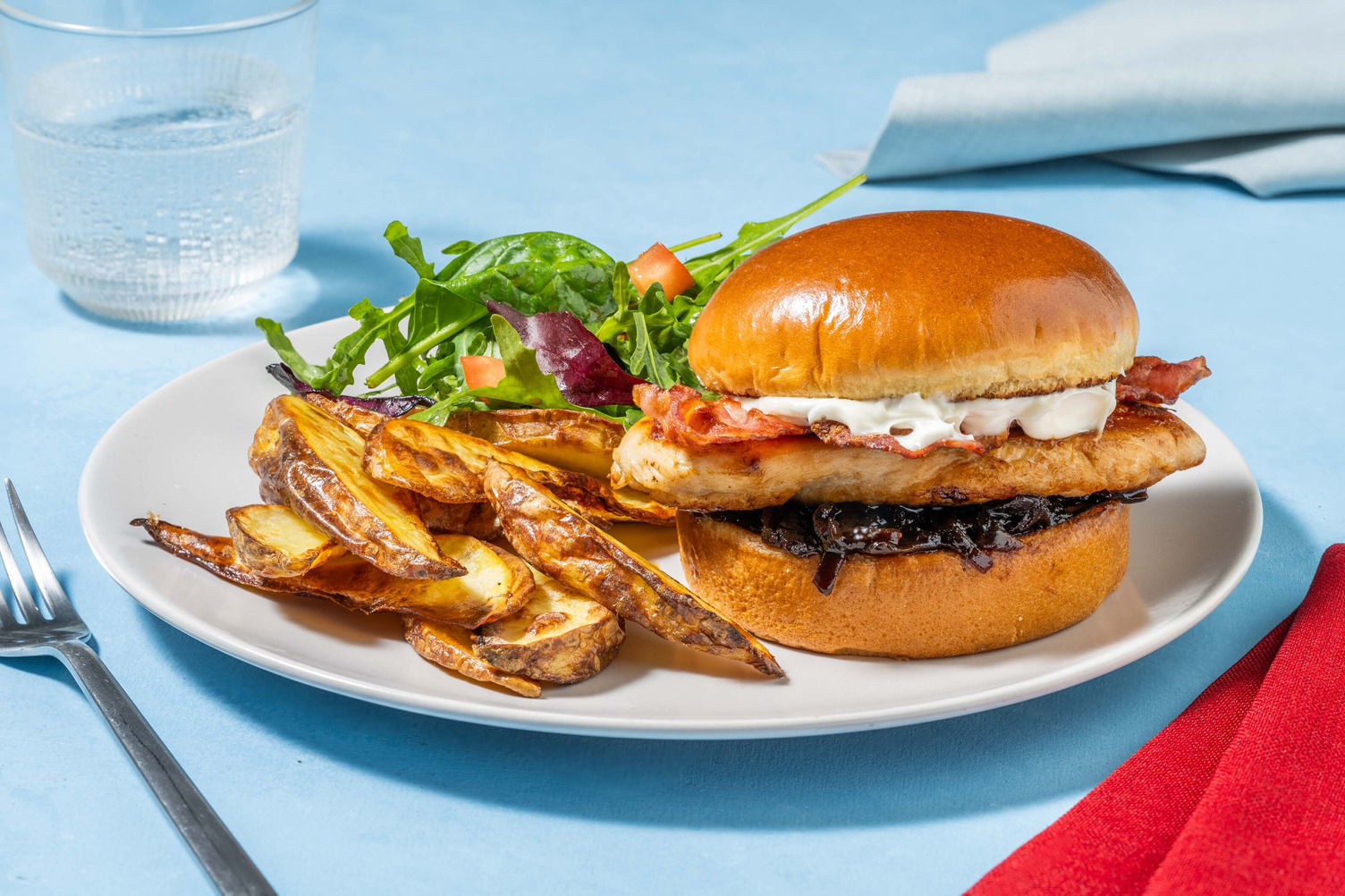 Classic Chicken and Bacon Burger Recipe | HelloFresh