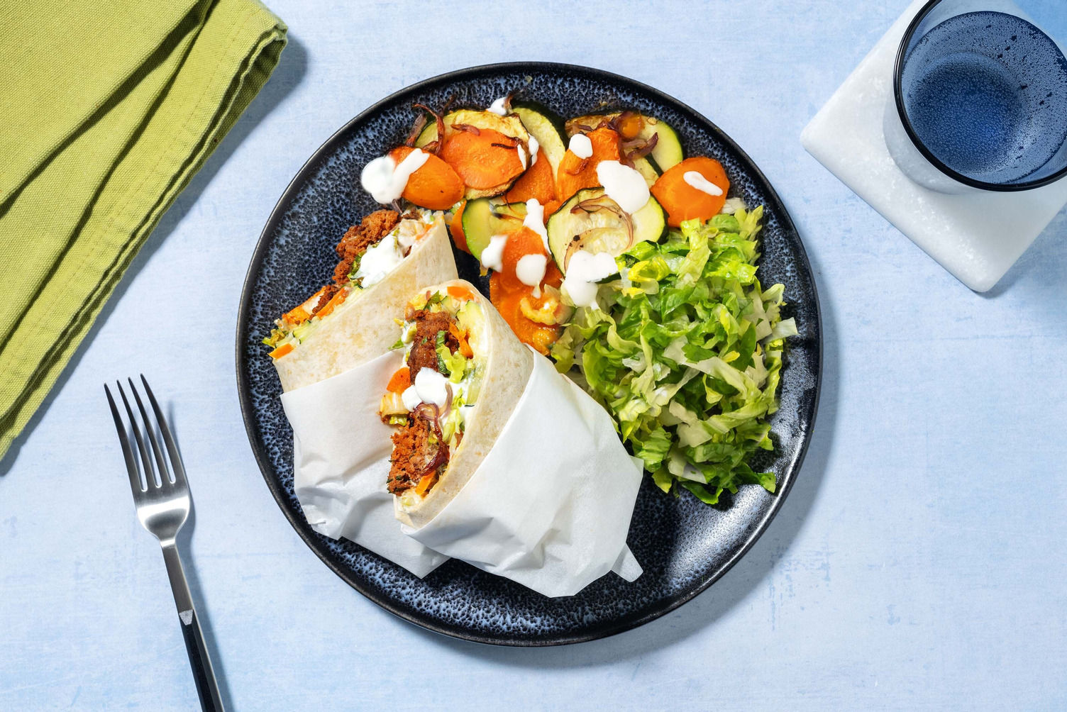 Köfte Wrap mit Harissa-Rinderhackfleisch Rezept | HelloFresh