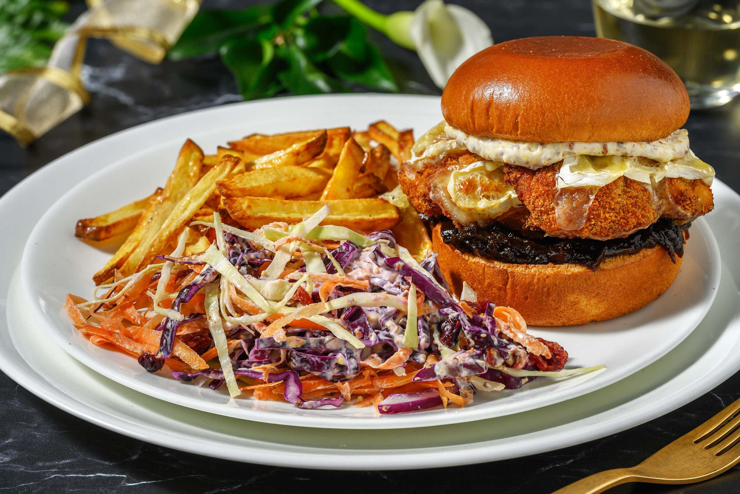 Christmas Camembert Burger Recipe | HelloFresh