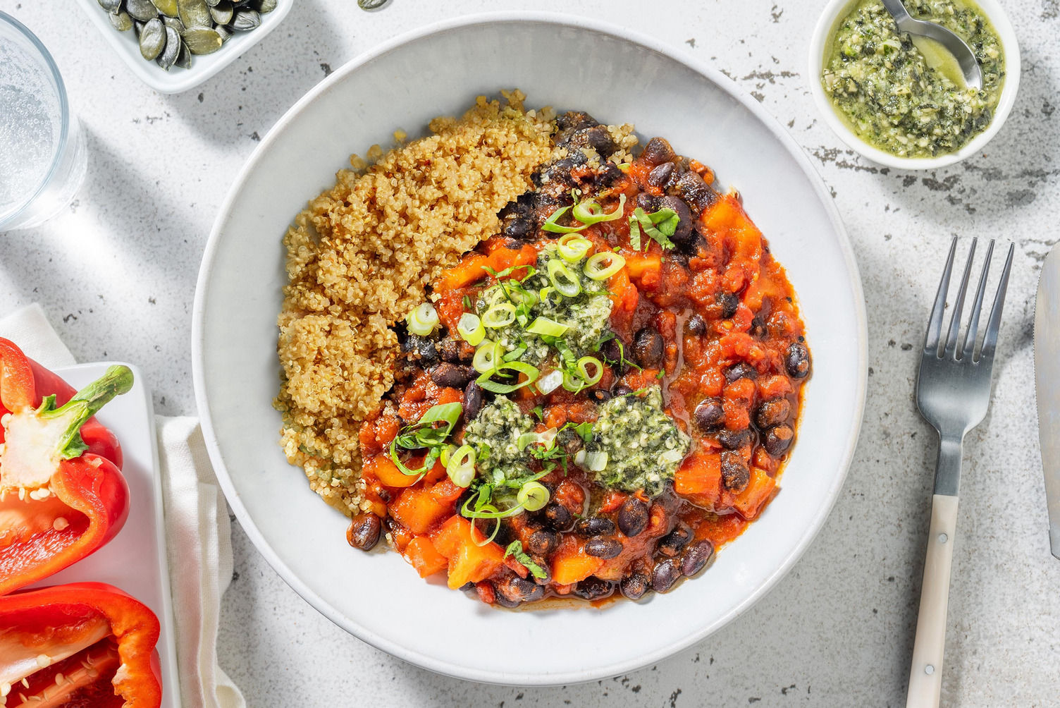 Chili con Sikil Pak! Kürbiskernpesto mit Jalapeños Rezept | HelloFresh