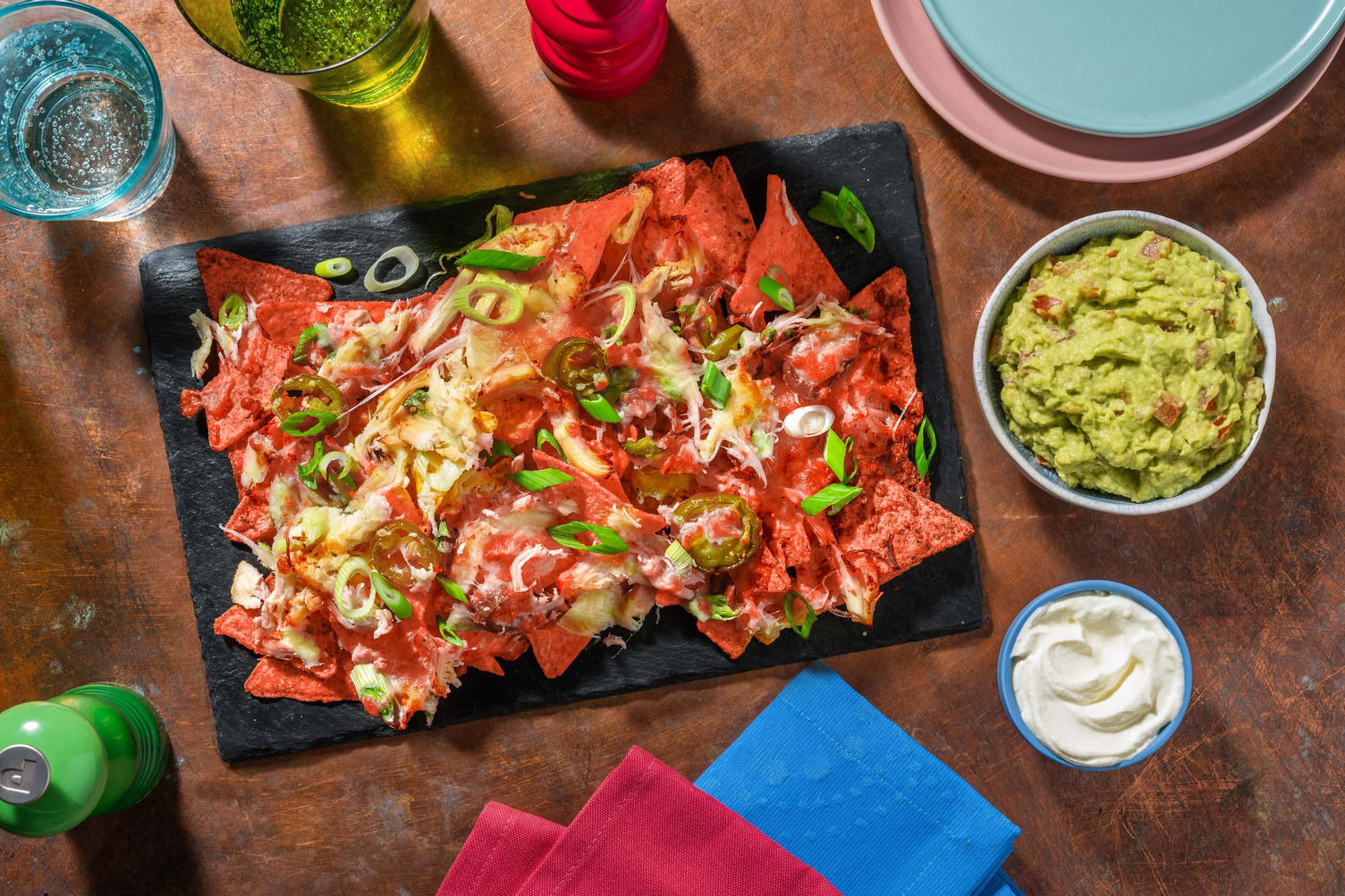 Loaded nacho's met pulled chicken Recept | HelloFresh