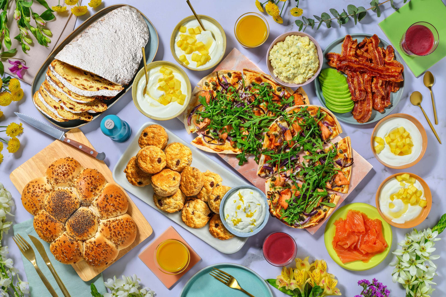 Brunchbox | Paasbrunch met zelfgemaakte scones Recept | HelloFresh