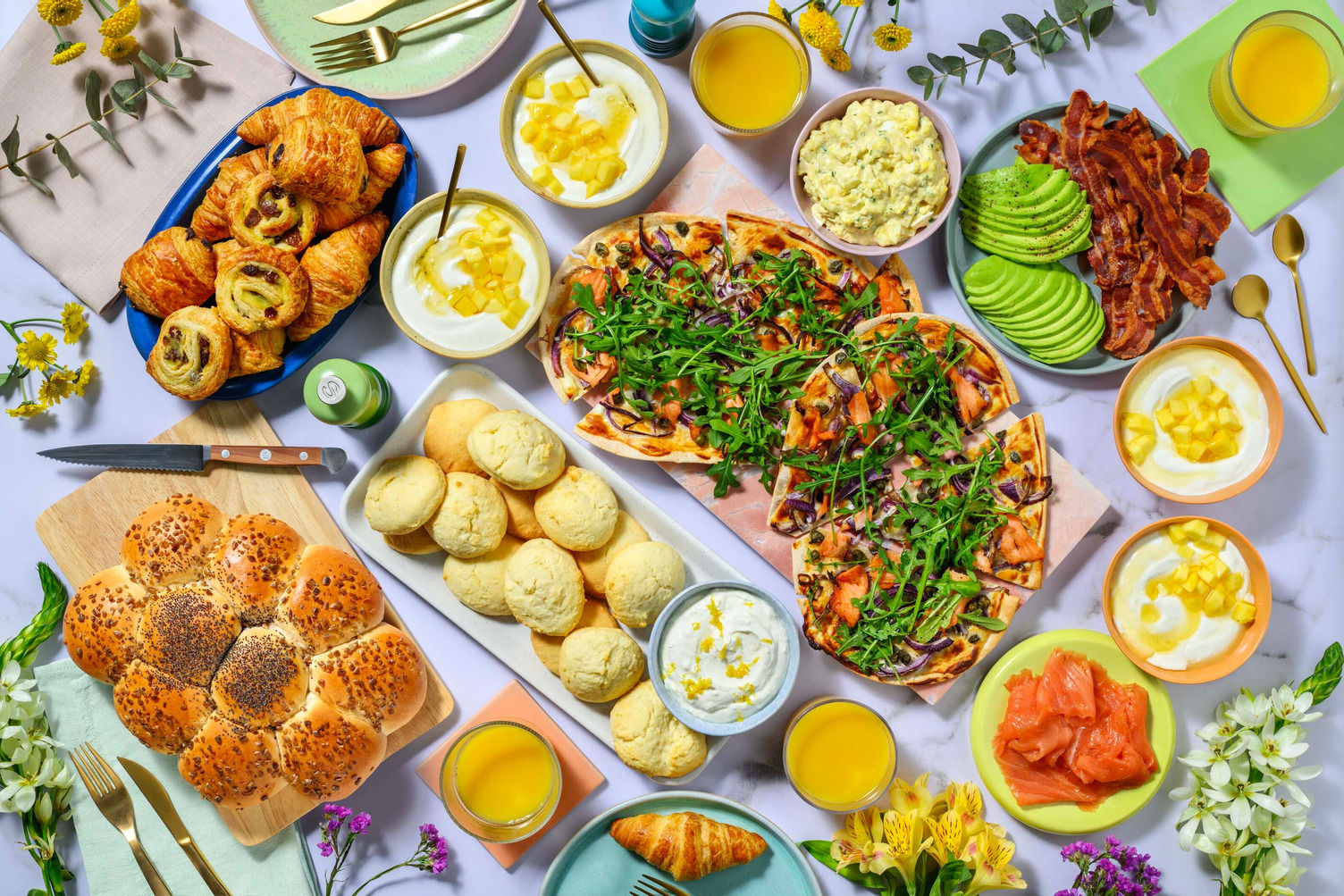 Box Brunch de Pâques Premium | Scones maison et viennoiseries Recette | HelloFresh