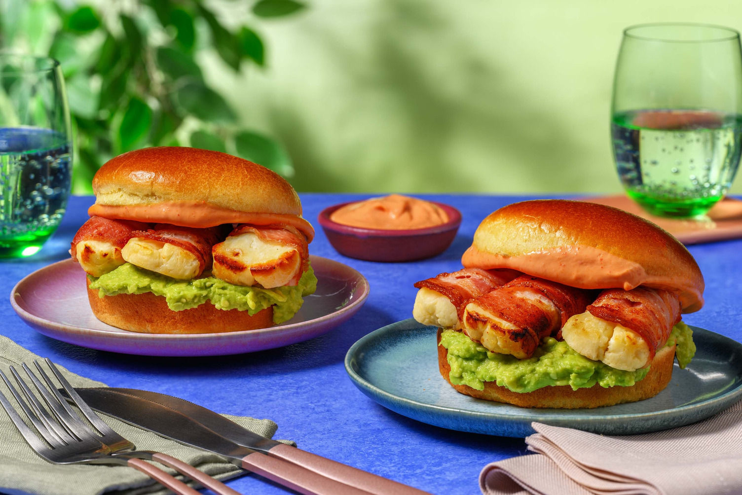 Bacon Wrapped Halloumi & Avocado Bap Recipe | HelloFresh