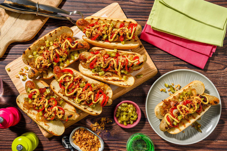 Amerikaanse stijl hotdogs met Brandt & Levie-worst Recept | HelloFresh