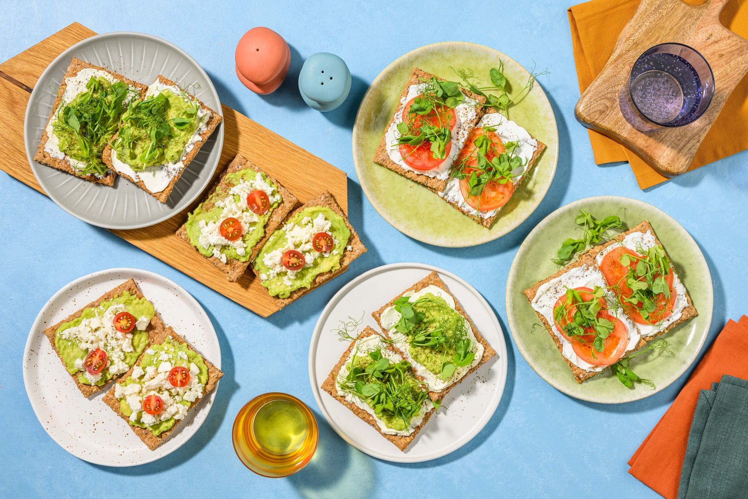 Hartige ontbijtcrackers op drie manieren Recept | HelloFresh