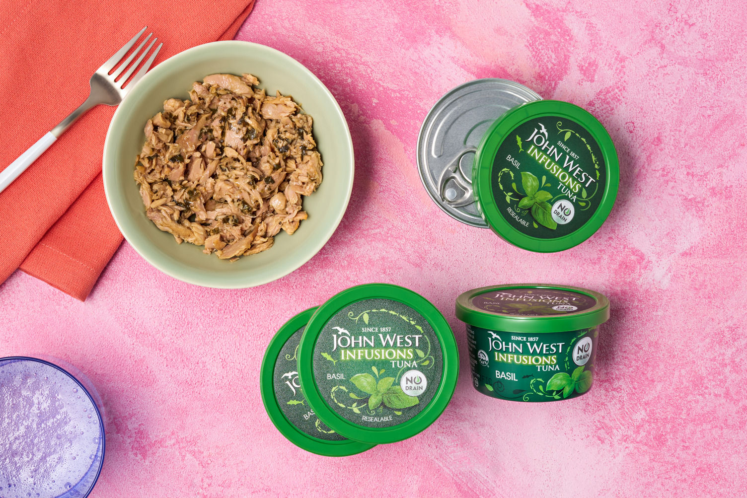 John West Infusions Basil Tuna | 4 x 80g Tins Recipe | HelloFresh