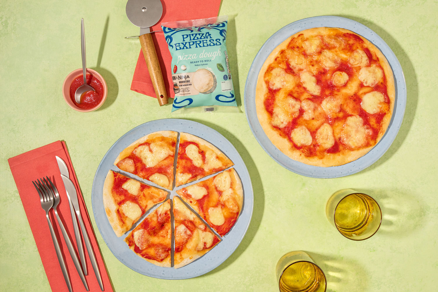 F4L - Margherita Pizzas Bundle | Pizza Express Dough | Makes 2 Recipe ...