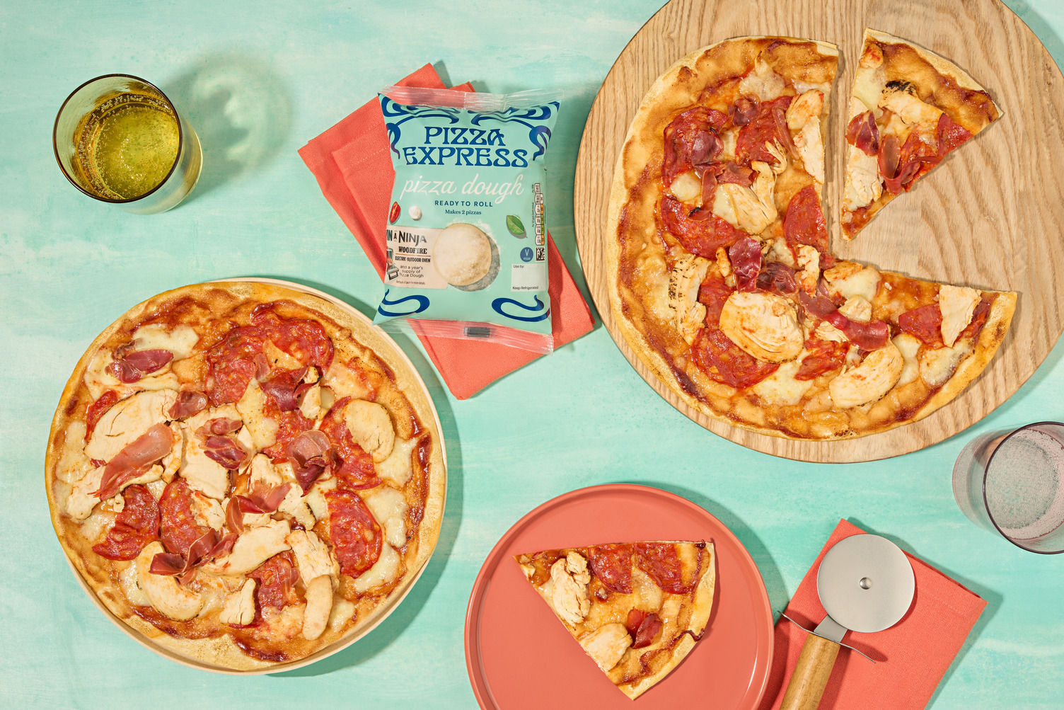 Meat Feast Pizzas Bundle | Pizza Express Dough | Makes 2 Recipe ...