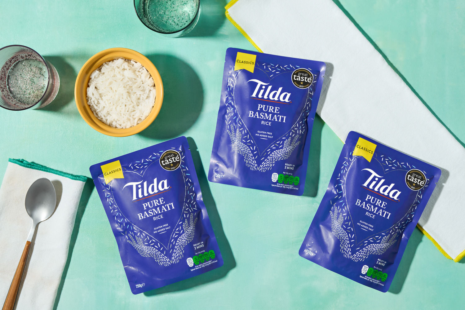 Tilda's White Basmati Rice | Microwave Pouch | 250g Recipe | HelloFresh